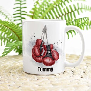 Personalised Boxing Mug, Boxer Gifts, Boxing Gloves, Kickboxing Cup for ...