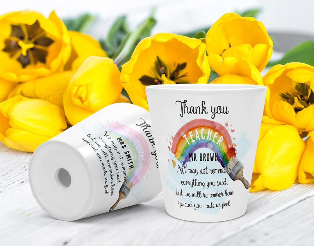 Teacher Plant Pot, Teacher’s Gifts, Personalised Flower Pot for ...