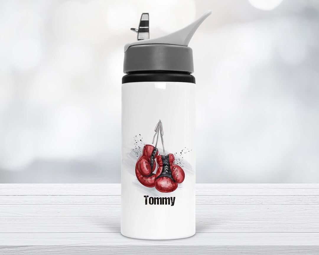 Personalised Boxing Bottle, Boxer Gifts, Boxing Gloves, Kickboxing ...