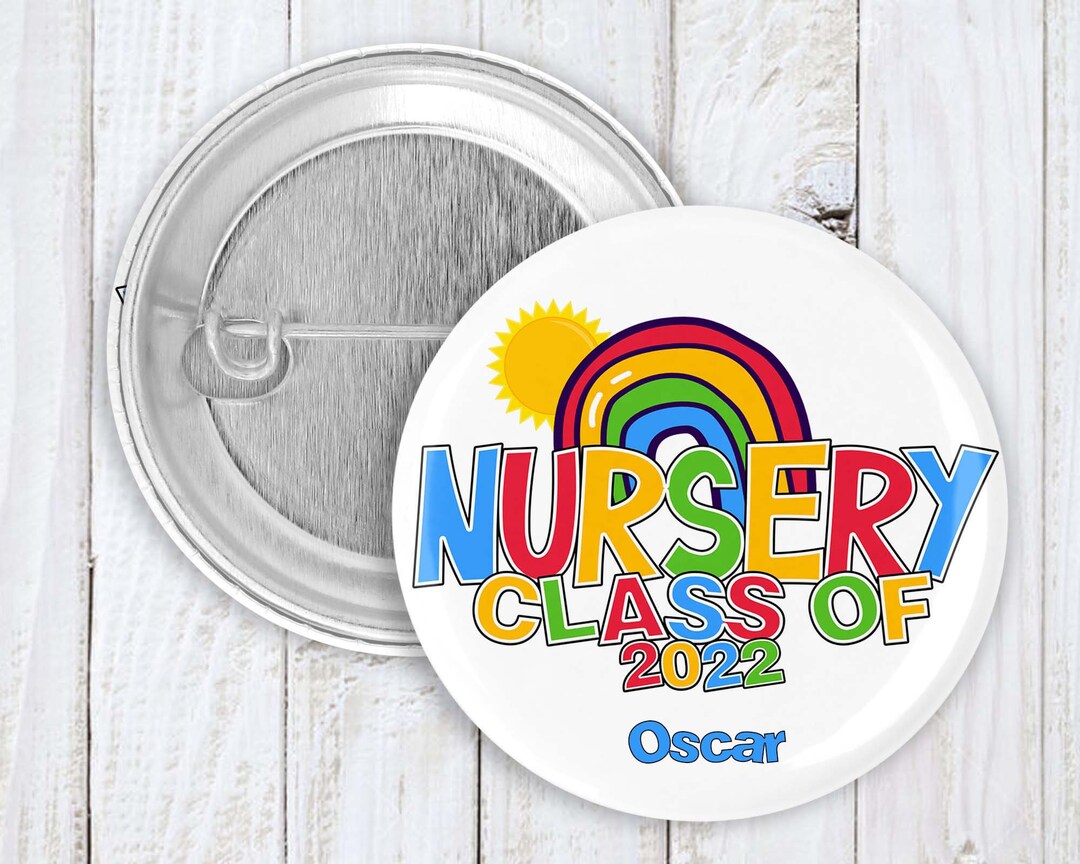 Personalised Graduation Badge, Nursery Gifts for Kids, Nursery ...