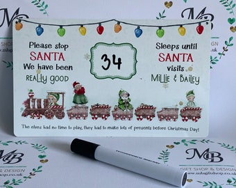 Outdoor Christmas Sign Countdown - Etsy