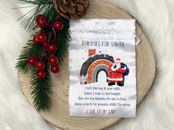 Personalised Dummy Bag for Santa or Father Christmas Various - Etsy UK