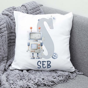 Personalised Robot Money Box, Ceramic Money Box Gift, Kids Piggy Bank ...