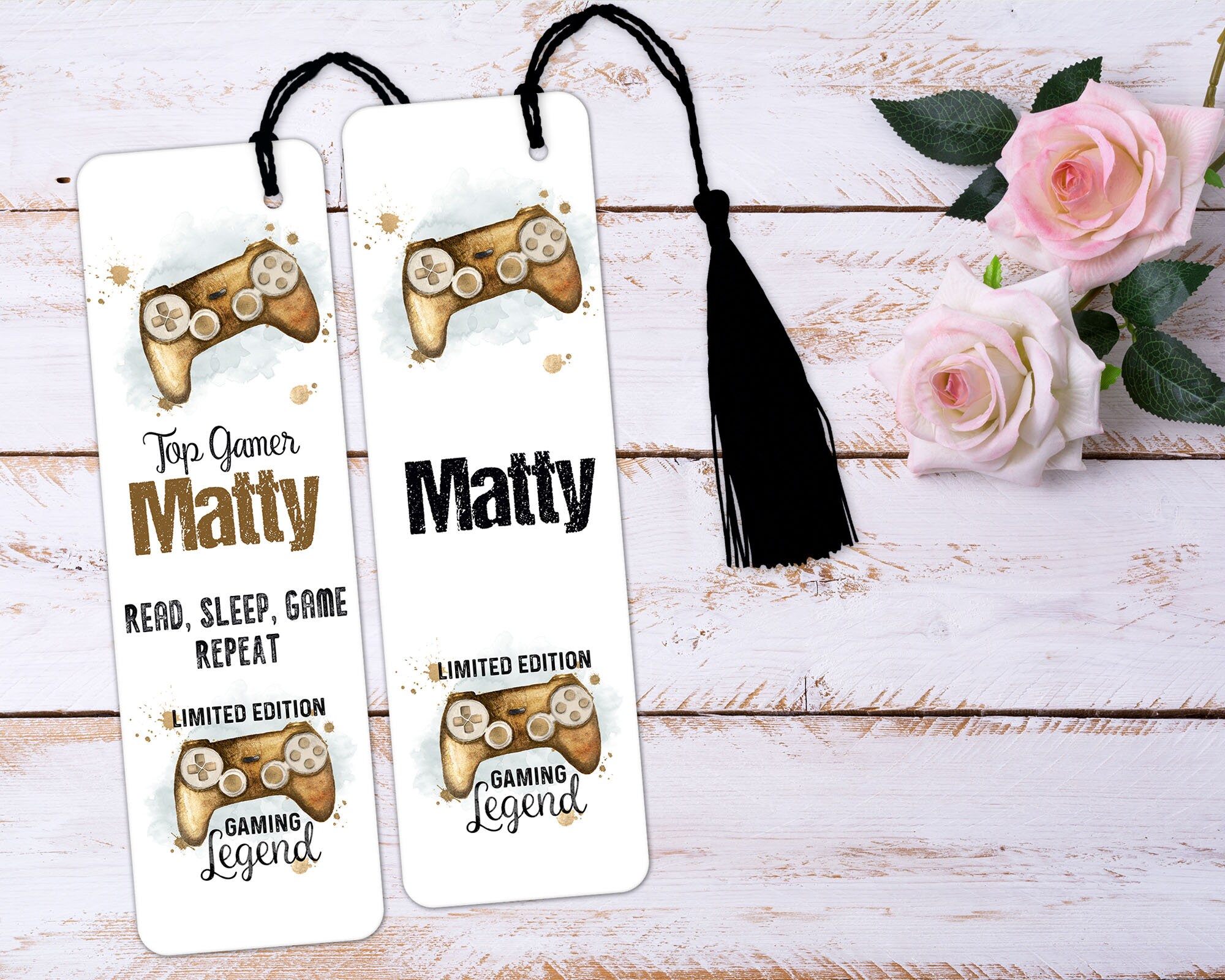 Personalised GAMER Bookmark Gamer Boy Gamer Girl Birthday - Etsy