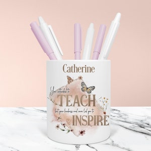 Teacher Pen Pot, Pencil Pot for Teachers, Teacher’s Gifts, Personalised ...