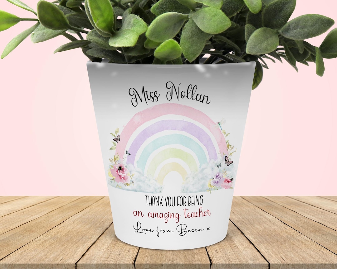 Teacher Plant Pot, Flower Pot for Teachers, Teacher’s Gifts ...