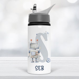 Personalised Robot Money Box, Ceramic Money Box Gift, Kids Piggy Bank ...