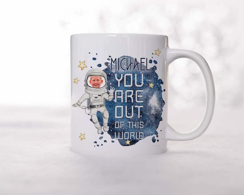 Personalised Space Mug, Astronaut Mug With Editable Text, Gifts for ...