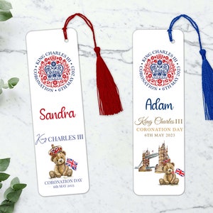 King Charles Coronation Bookmarks, Metal Bookmark, Aluminium Bookmark ...