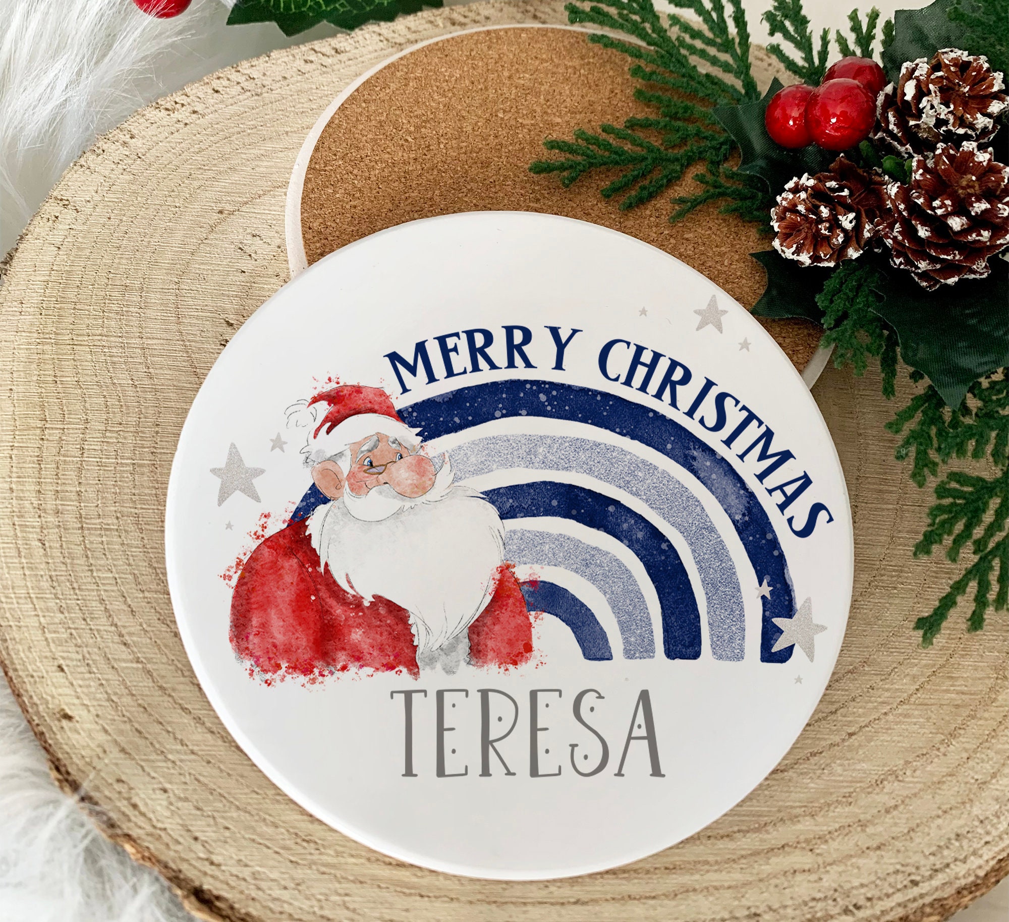 Ceramic Christmas Coasters