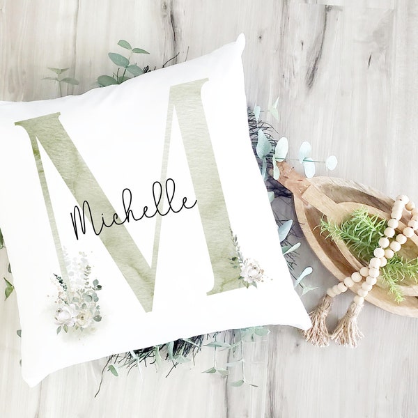 Initial Cushion - Etsy