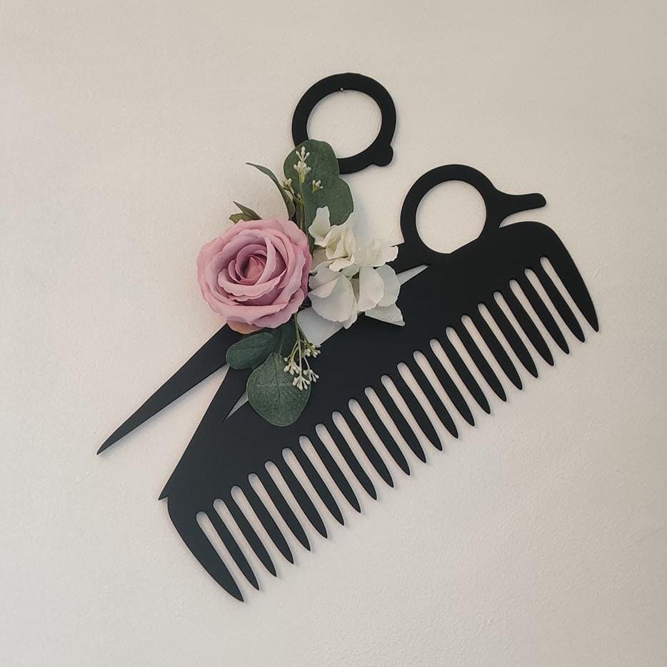Scissors and Comb Combo Oversized Scissors Oversized Comb - Etsy UK