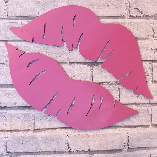 Red Lips Wall Art Wall Hanging Lip Wall Decor Beauty Studio - Etsy