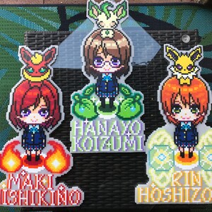 RIN HOSHIZORA & JOLTEON - Love Live Perler Figure - Etsy