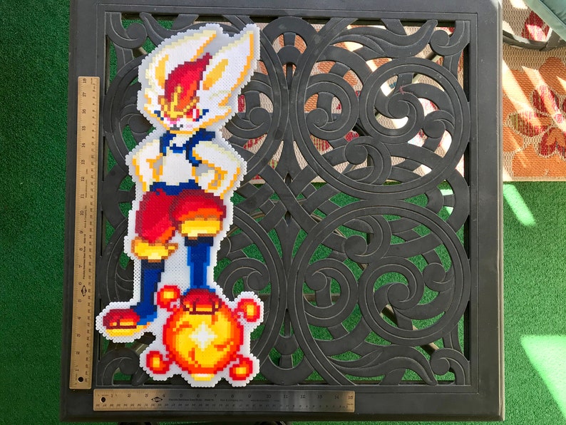 CINDERACE season 1 10 of 12 Perler Bead Pokémon - Etsy