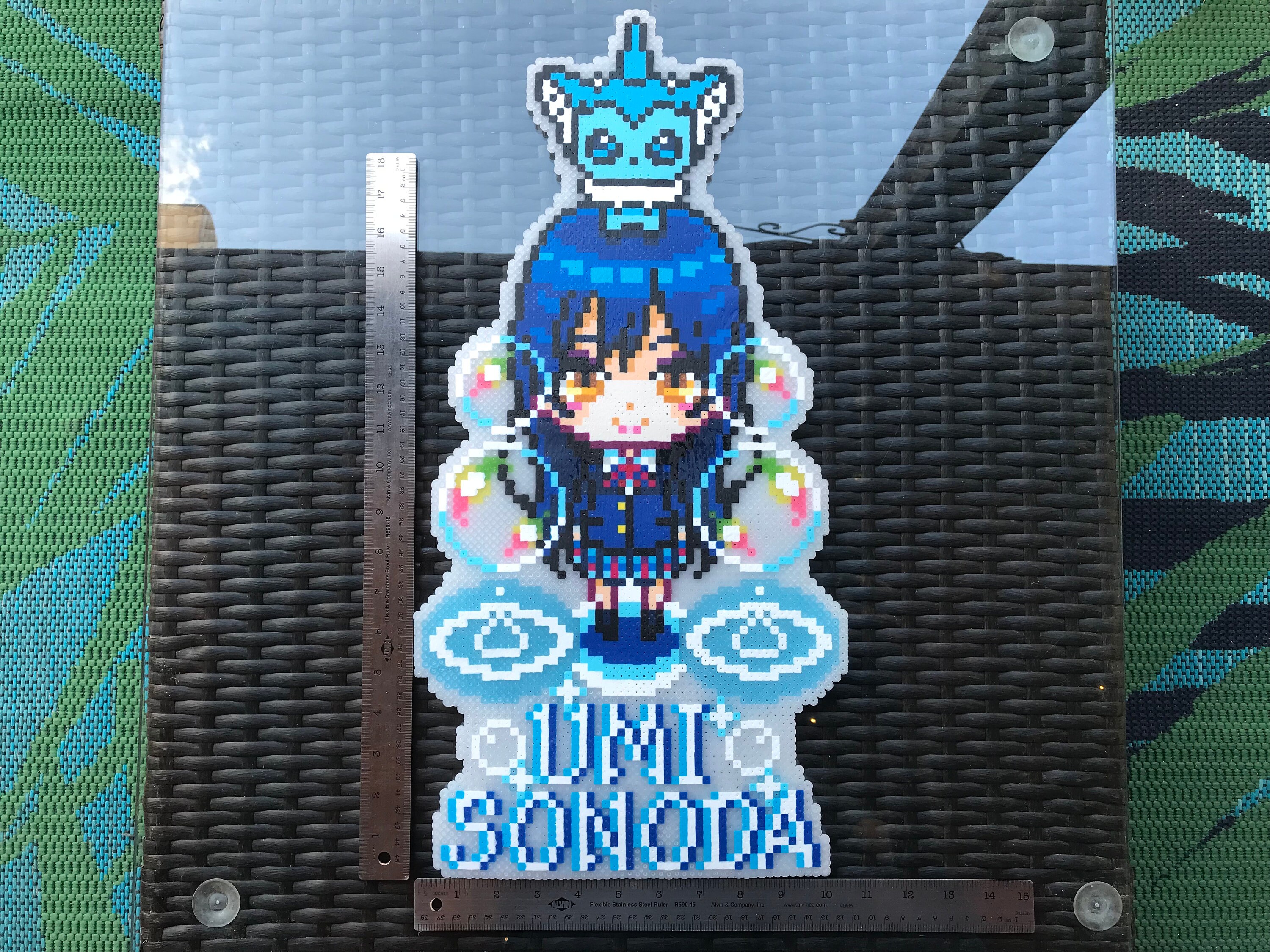 UMI SONODA & VAPOREON - Love Live Perler Figure - Etsy