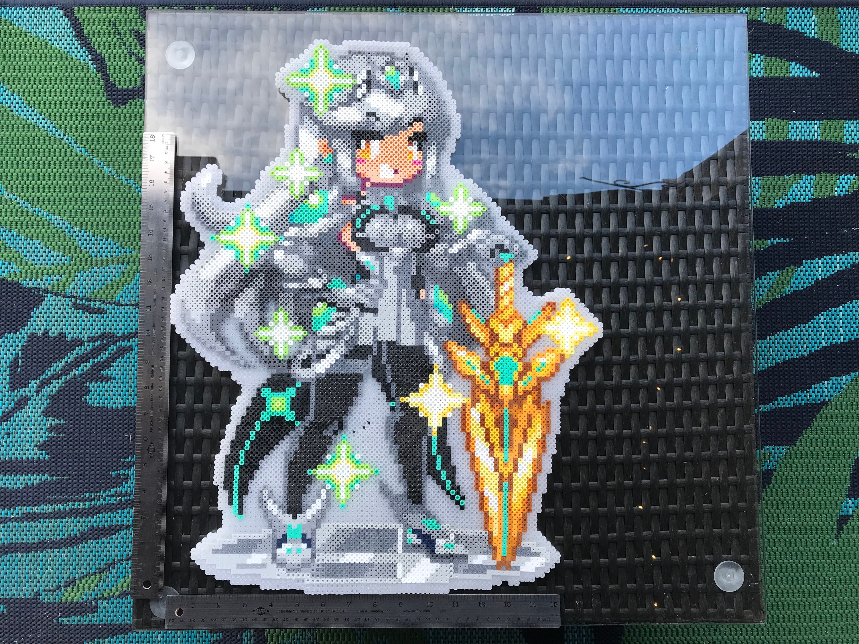 PLATINUM MYTHRA - Xenoblade and Super Smash Bros Perler Figurine - Etsy