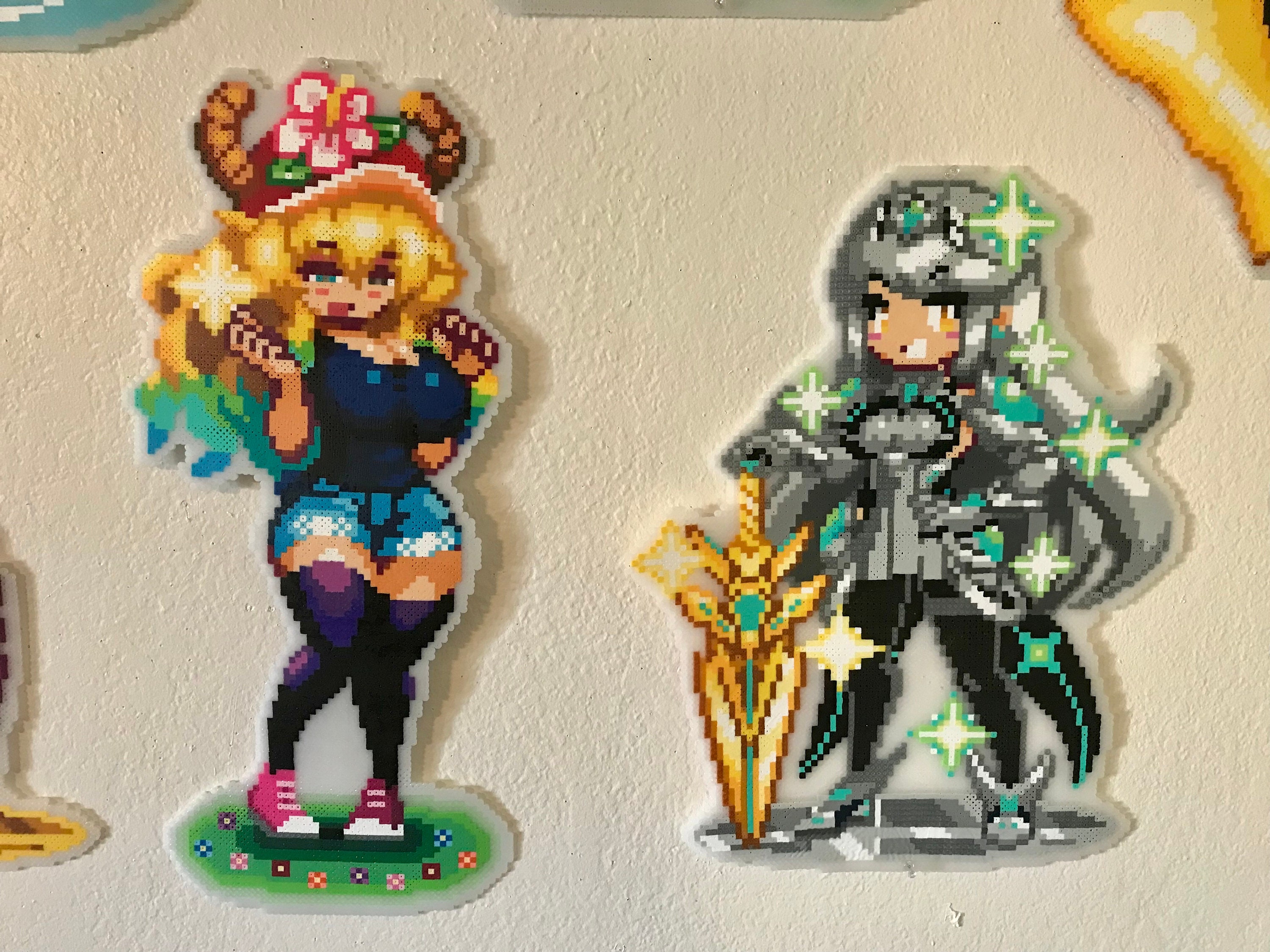PLATINUM MYTHRA - Xenoblade and Super Smash Bros Perler Figurine - Etsy