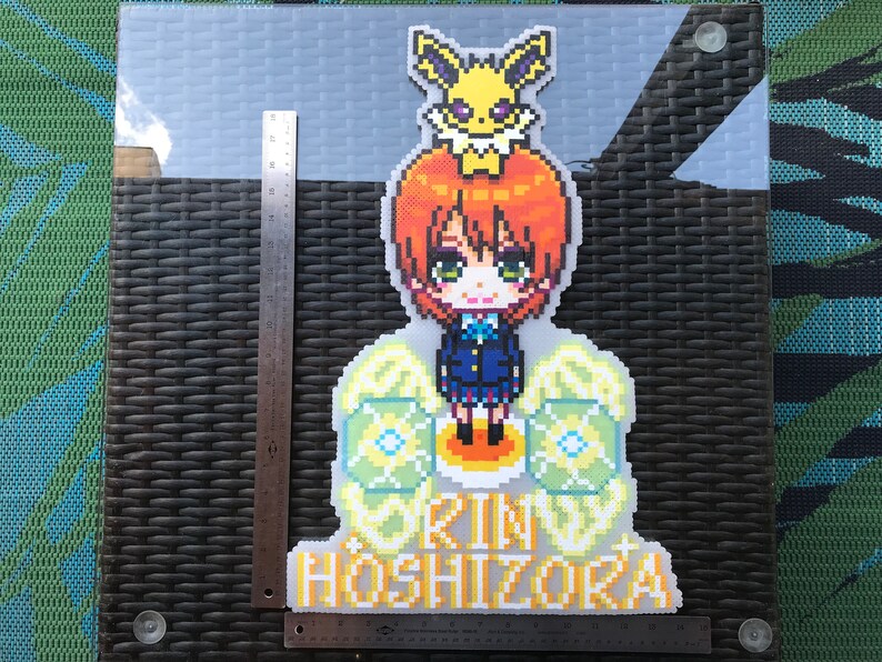 RIN HOSHIZORA & JOLTEON - Love Live Perler Figure - Etsy