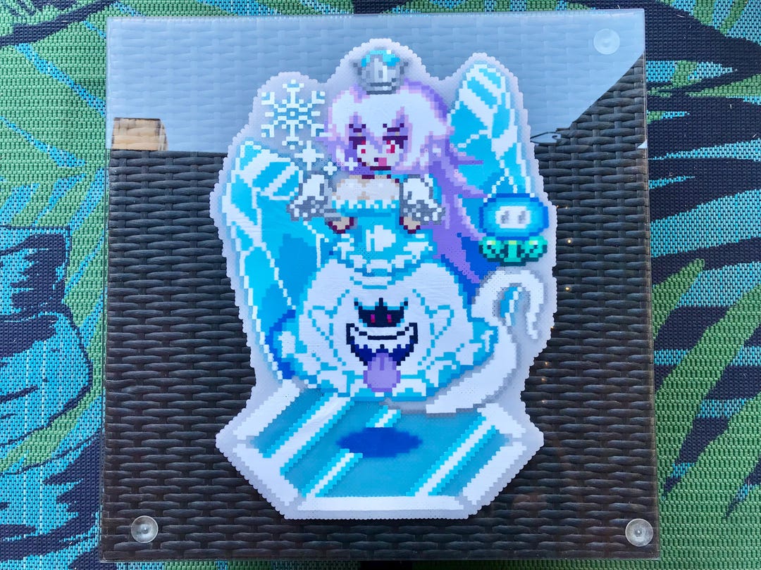 ICE QUEEN BOO - Super Mario Perler Figure - Etsy