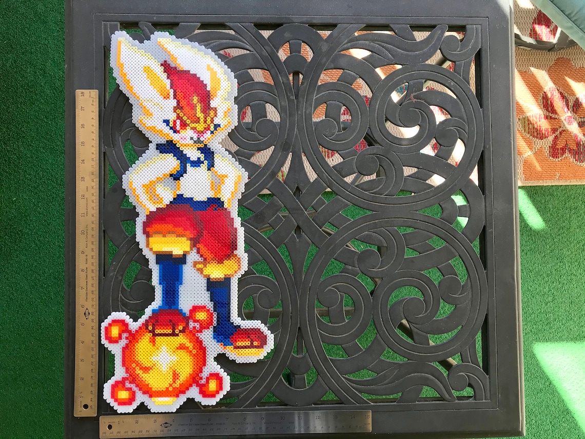 CINDERACE season 1 10 of 12 Perler Bead Pokémon - Etsy