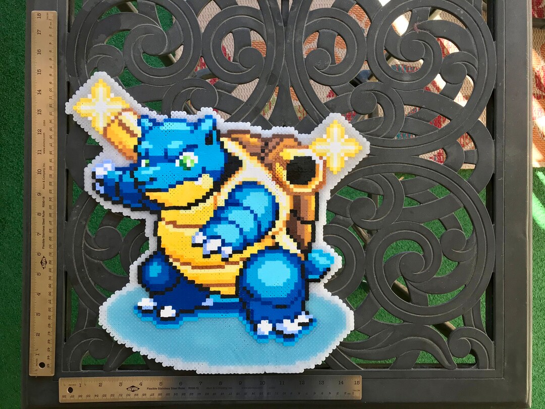 BLASTOISE (season 1) (3 of 12) - Perler Bead Pokémon - Etsy