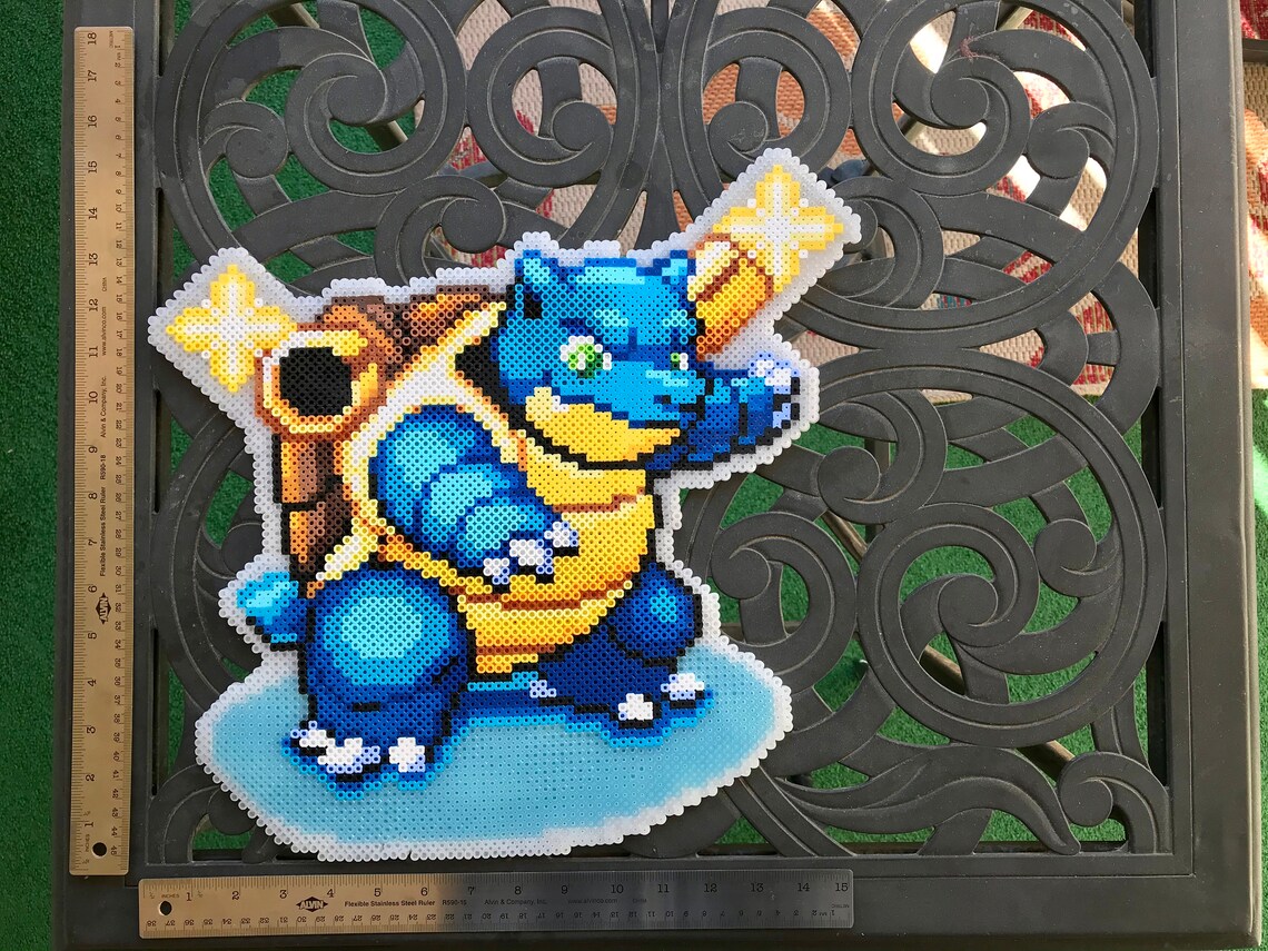 BLASTOISE season 1 3 of 12 Perler Bead Pokémon - Etsy