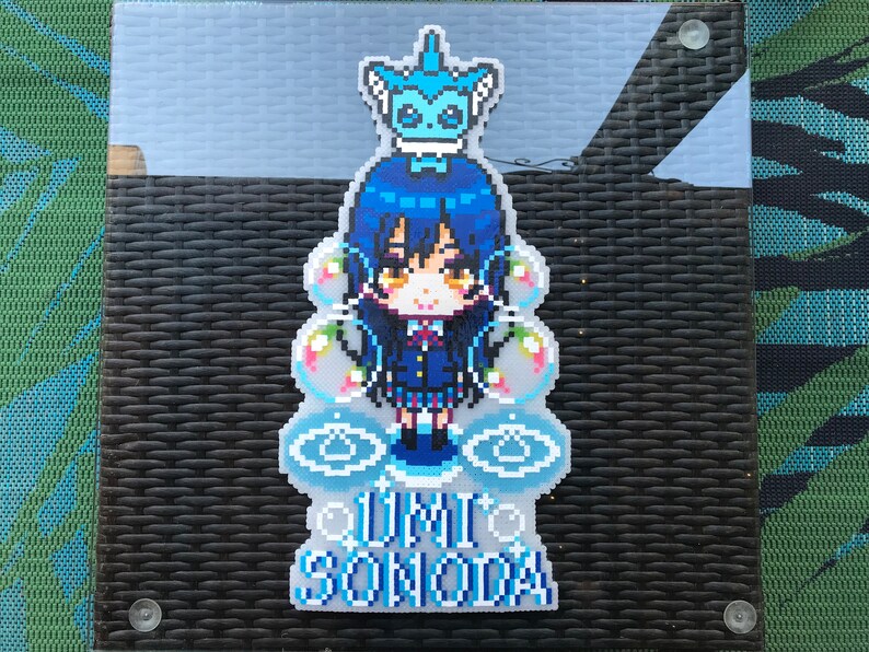 UMI SONODA & VAPOREON - Love Live Perler Figure - Etsy