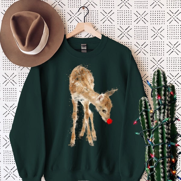 Reindeer Sweater - Etsy