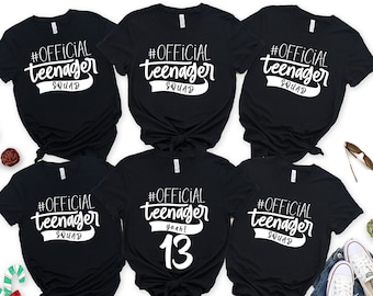 Personalized Official Teenager T-shirt Crown 13th Birthday - Etsy