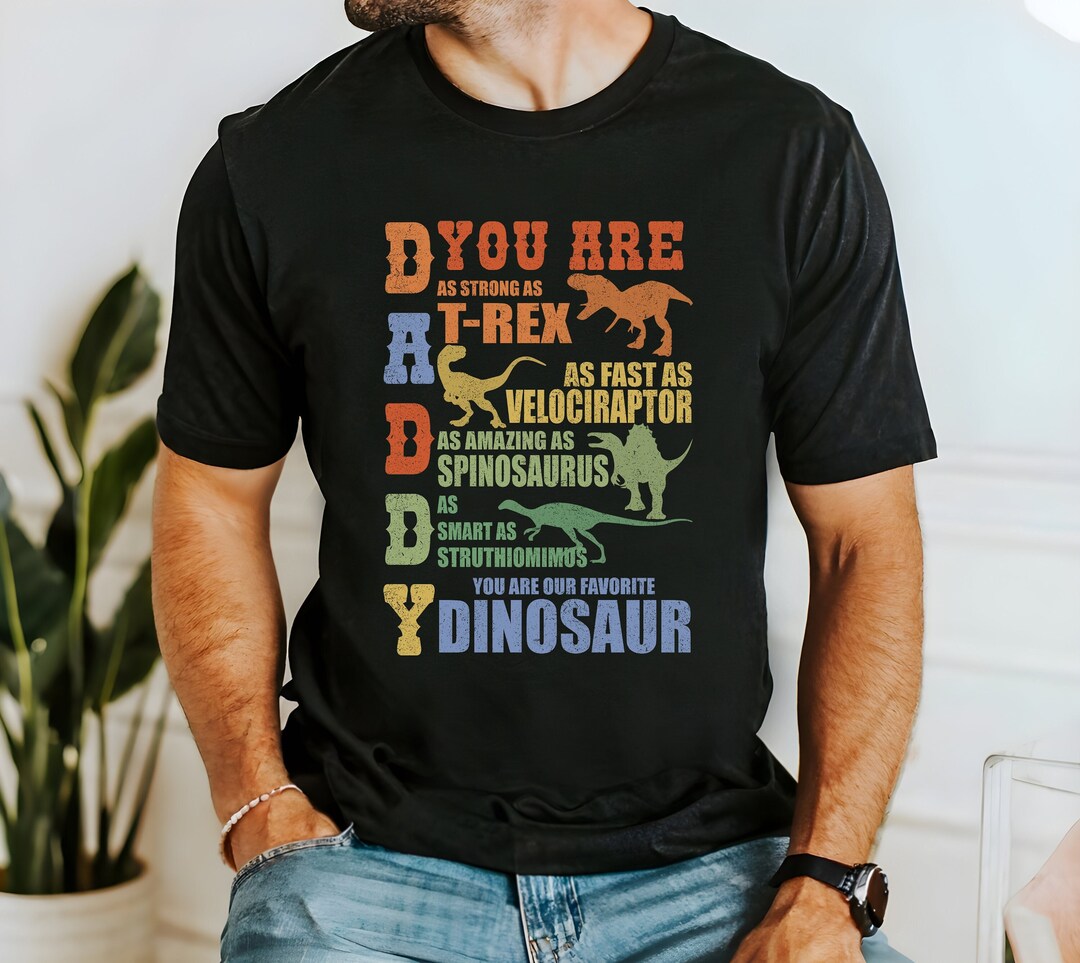 Daddy Rex Shirt, Dinosaur Dad T-shirt, Papasaurus Fathers Day Gifts ...
