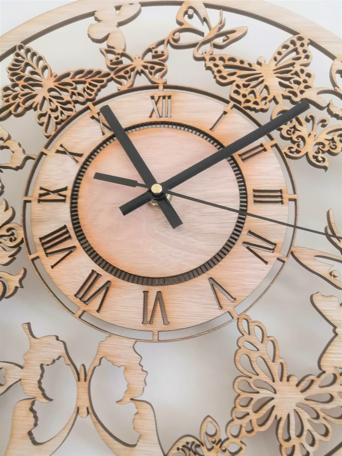 Butterfly / Butterflies Art Wall Clock Ornament Decor | Etsy