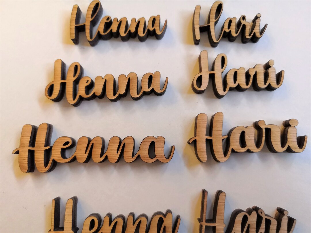 Wedding / Party / Reception Name Place Holders / Place Card Names ...