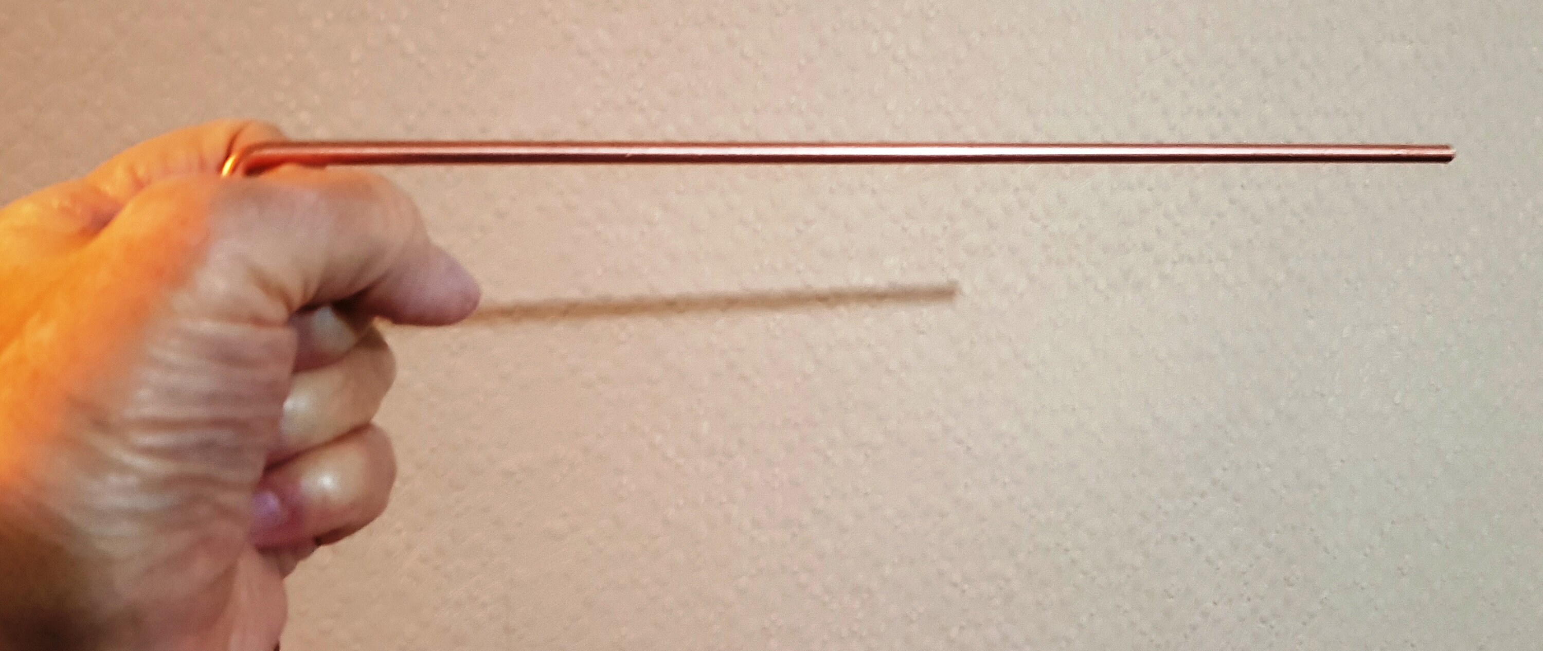 Solid Copper Dowsing or Divining Wand or Rod. WORLD WIDE AVAILABILITY ...