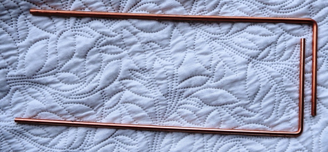 Solid Copper Dowsing or Divining Wand or Rod. WORLD WIDE AVAILABILITY ...