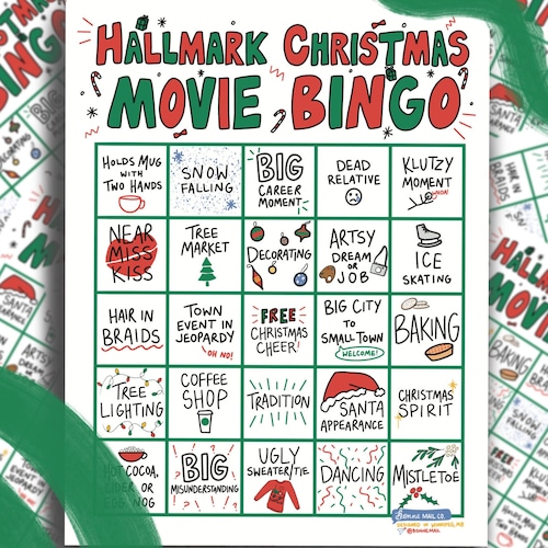 Hallmark Christmas Movie Bingo Cards 1-10 set of 10 - Etsy