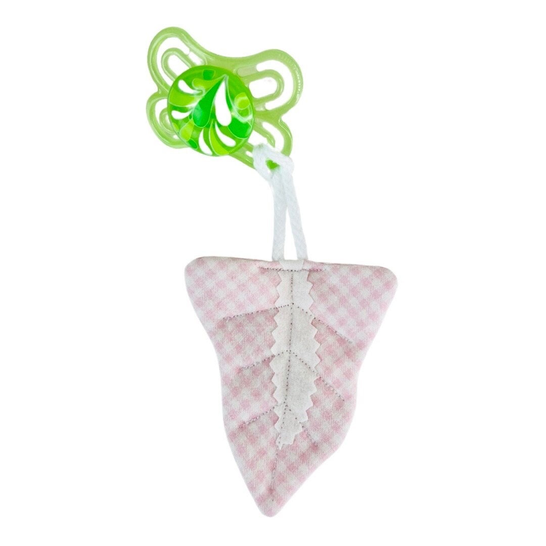 Glow in the Dark Light Pink Add-on Pacifier Leaf. Night Time Routine ...