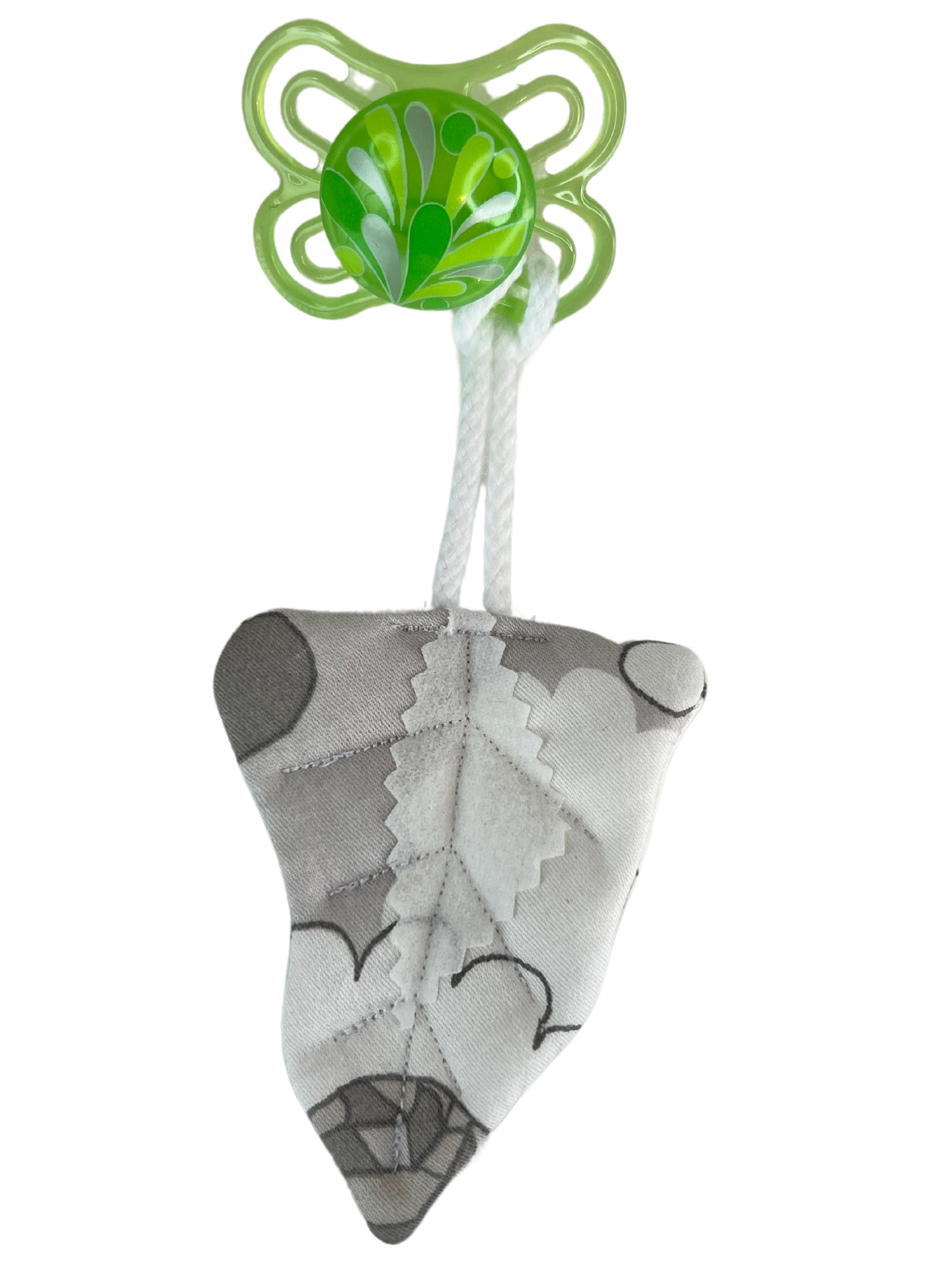 Glow in the Dark Add-on Gray & White Pacifier Leaf. Night Time Routine ...