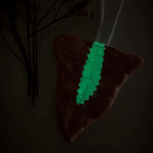 Glow in the Dark Beige/green Add-on Pacifier Leaf. Night Time - Etsy