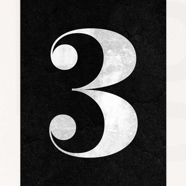 Number Poster - Etsy