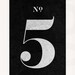 Number Print. 5. FIVE. Modern Typography. Minimalist Wall Decor. High ...