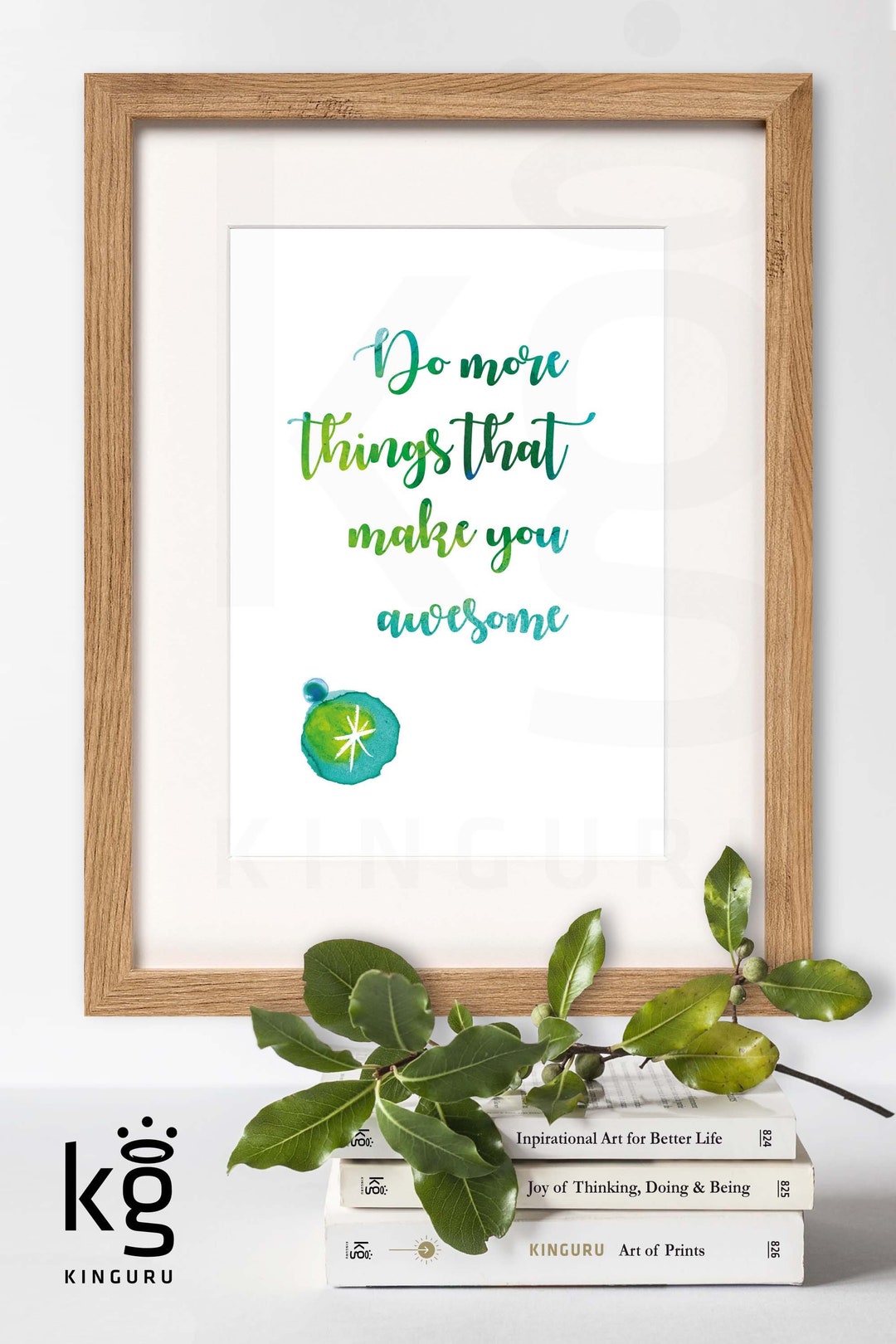 Inspirational Wall Art Print: Do More Things, Motivational Decor ...