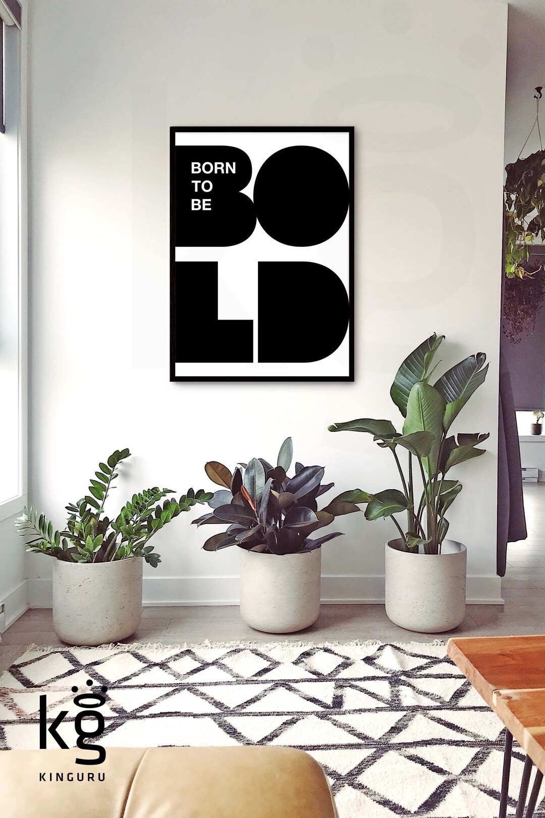 Inspirational Print. Born to Be Bold. Motivational Wall Decor. Poster ...