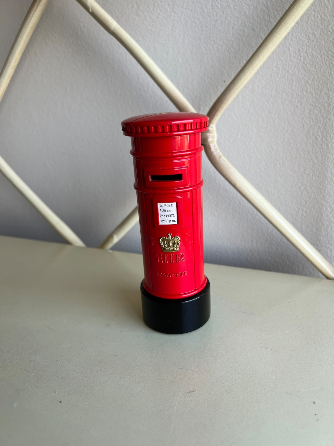 Vintage British Mailbox Coin Bank Piggy Bank. London Post Coin Bank ...