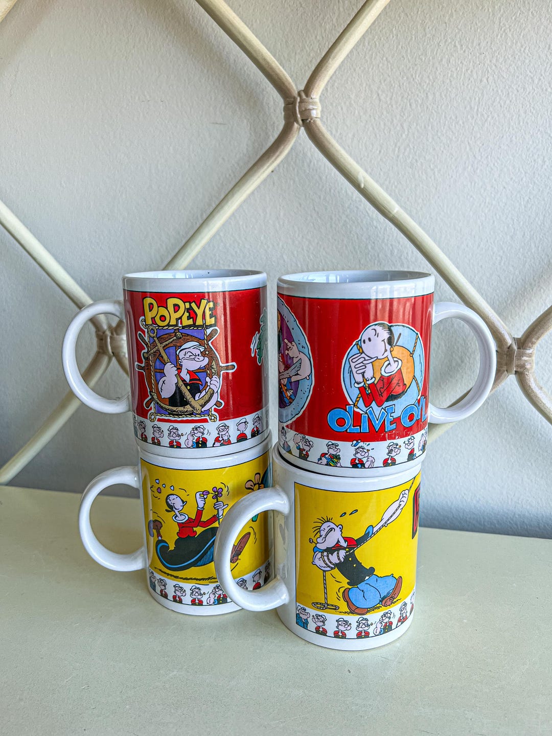 Vintage Popeye Ceramic Mug: 80s-90s Comic Lover Gift - Etsy