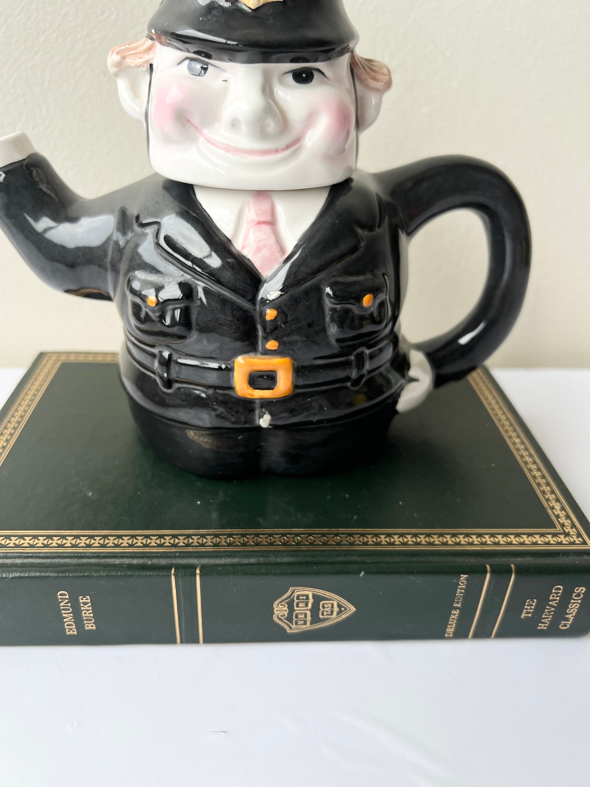 Vintage Police Officer Teapot Ceramic Teapotcoffee Teapot - Etsy
