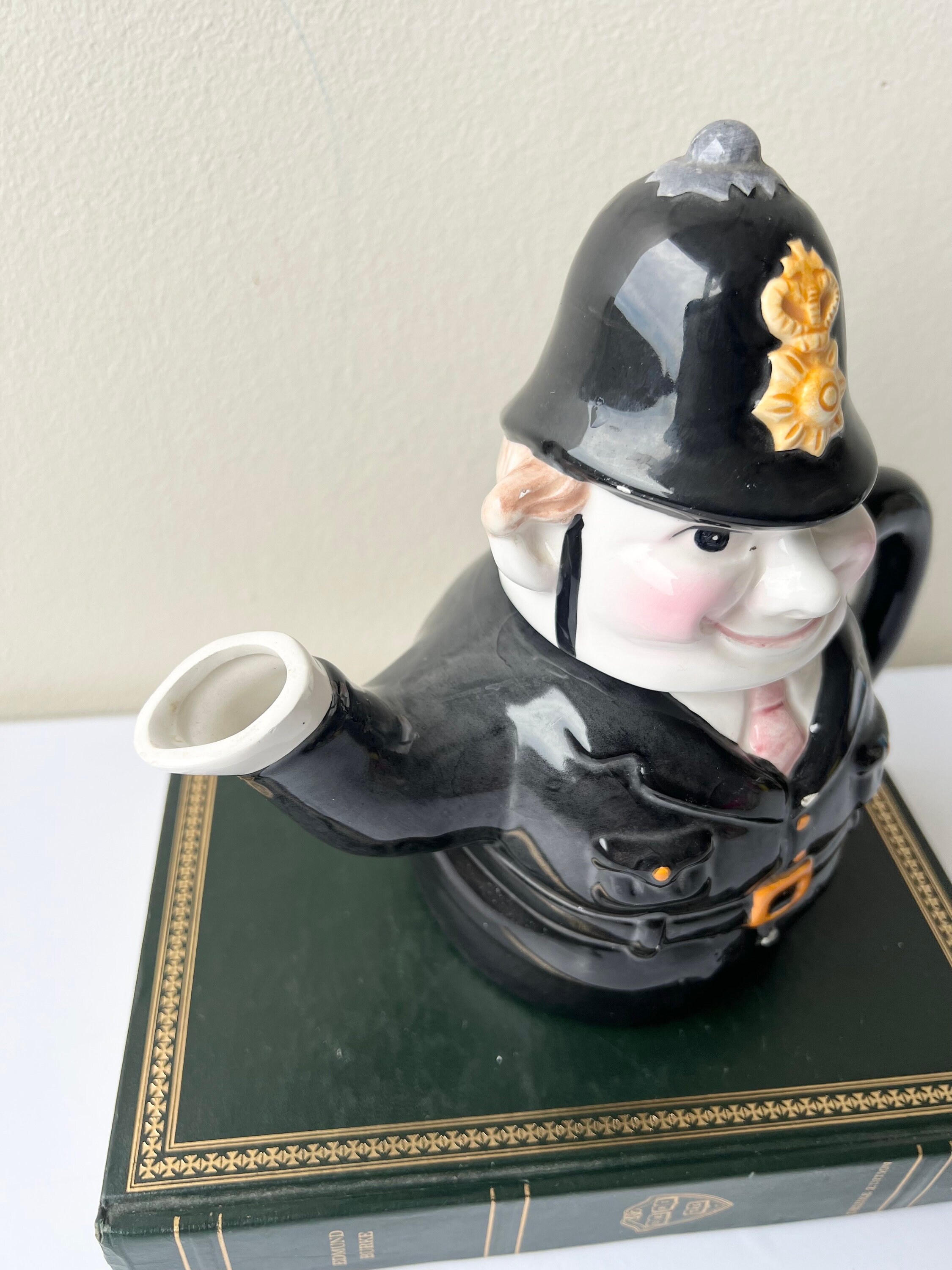 Vintage Police Officer Teapot Ceramic Teapotcoffee Teapot - Etsy