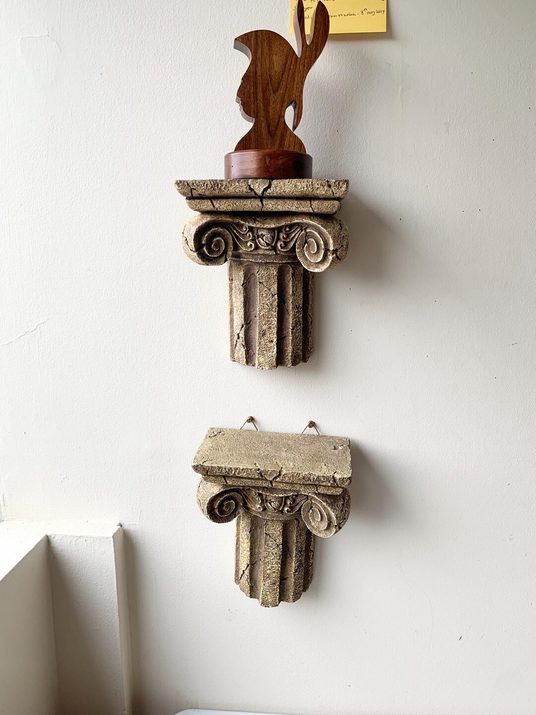 Pair of Roman Greek Wall Plaque. Floating Shelf. Scones Wall Shelves ...
