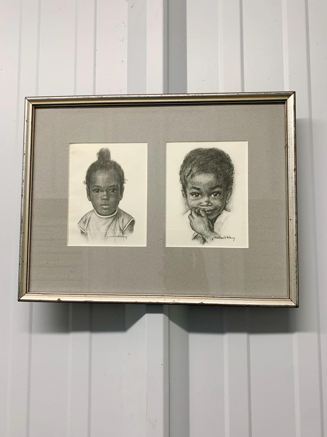 Vintage Charcoal Painting. Housewarming Gift. Artist J. Macdonald Henry ...