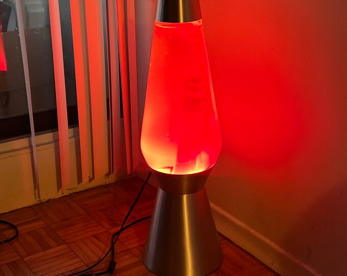 Lava Lamp. Extra Large Lamp. Abstract Lamp. 27 Inches Lava Lamp. Red ...